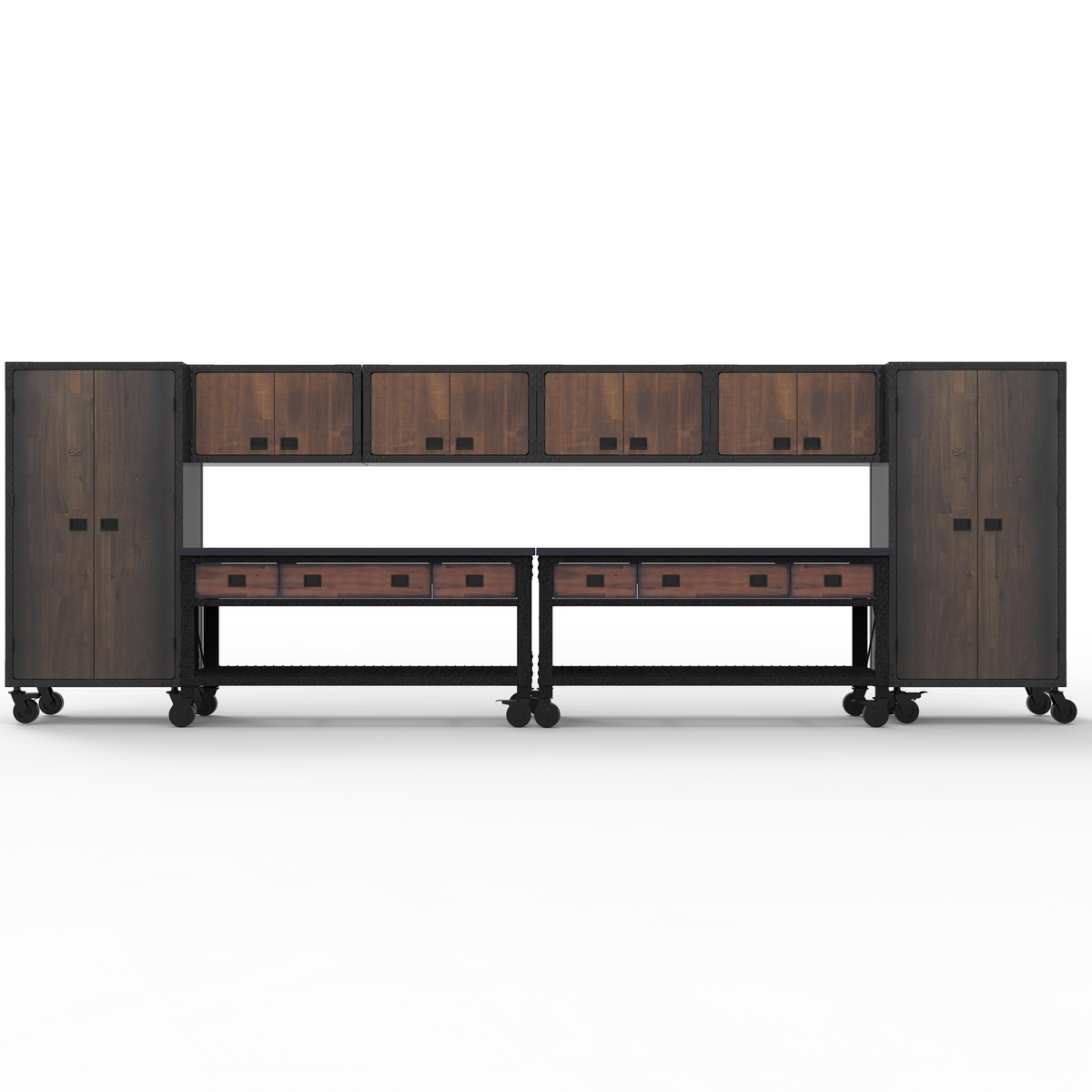 Duramax 8-Piece Garage Storage Combo Set with Workbenches, Wall Cabine ...